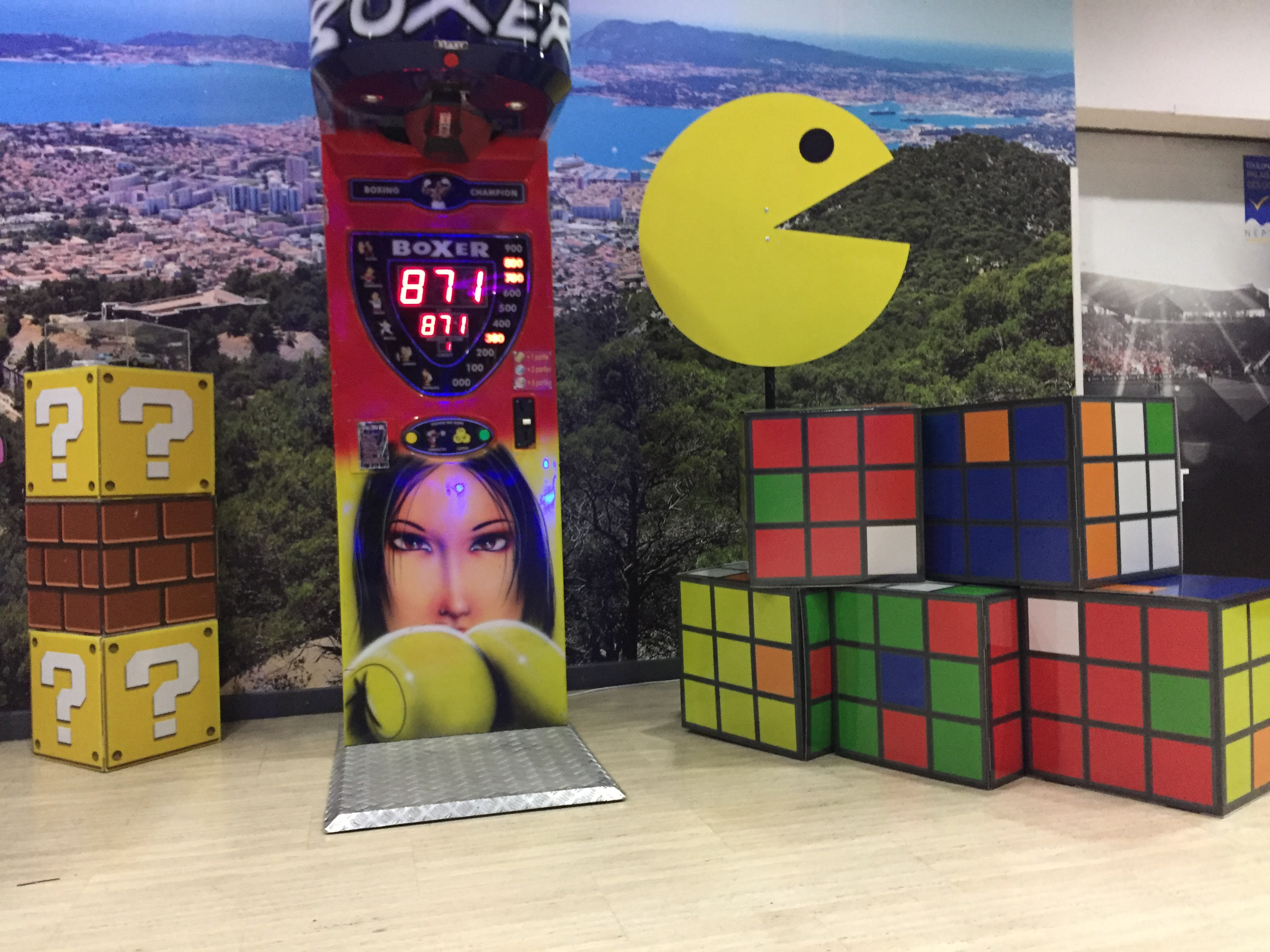 location de machine de boxe electronique coup de poing forain